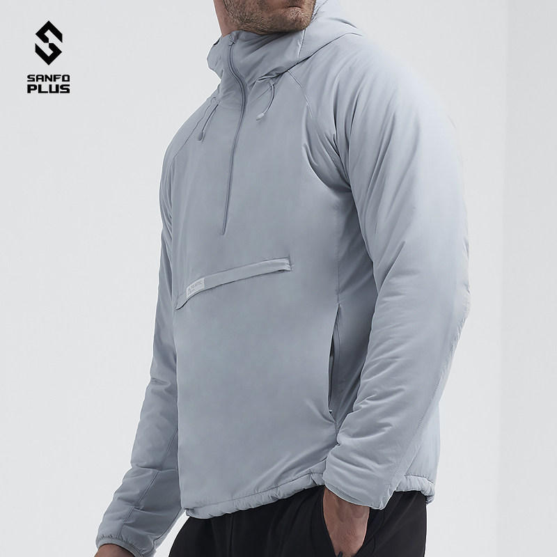 SANFO PLUS Polartec粒子A棉连帽男女套头衫动态保暖 20102_虎窝淘