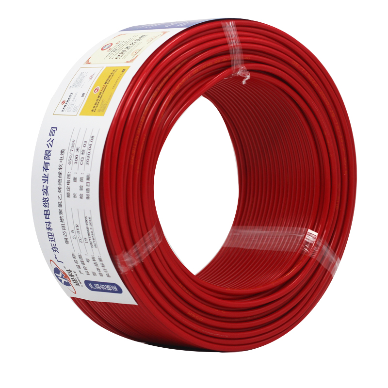 电缆 WDZ-BYJR低烟无卤阻燃BVR升级版1.5/2.5/4/6平方多股软电线_虎窝淘