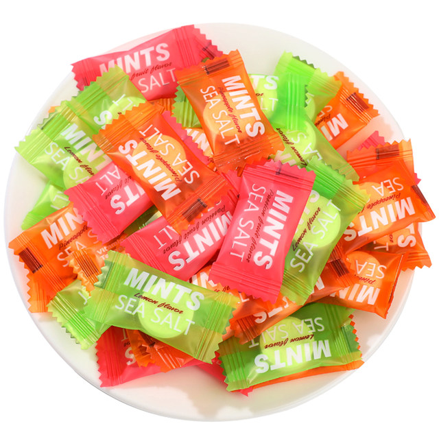 Strong refreshing chewing gum, old-fashioned mints, sea salt mints ...