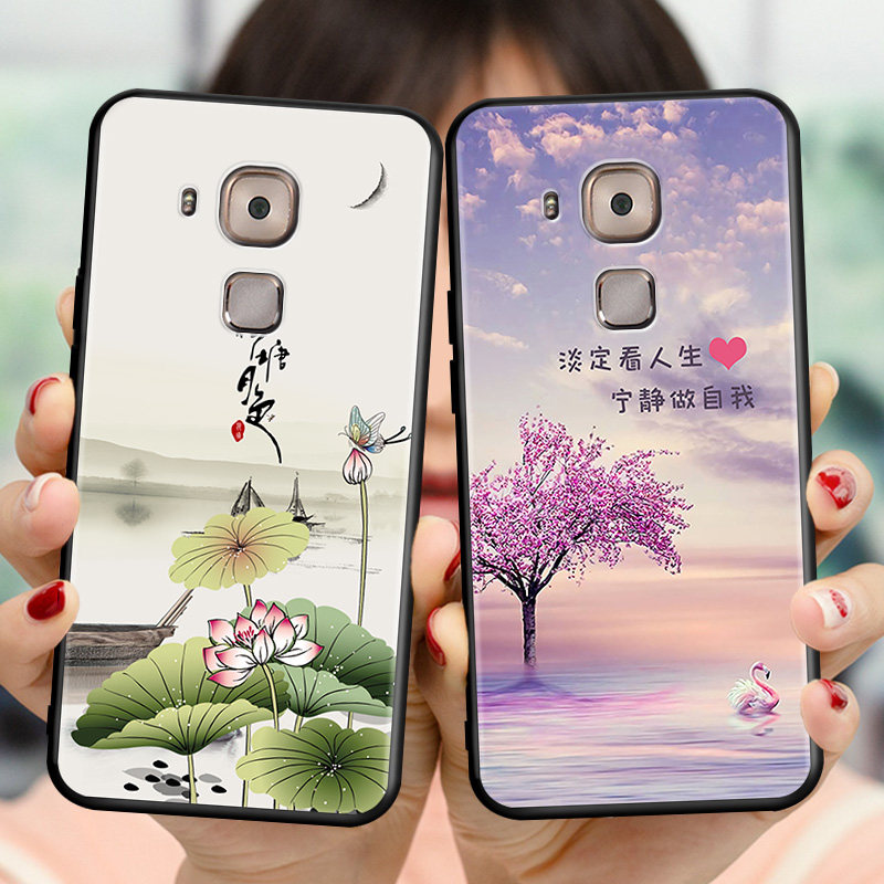 适用华为麦芒5手机壳送钢化膜mla-al10软壳G9plus个性创意保护套AL00全包边huawei麦芒5磨砂防摔卡通日韩潮牌_虎窝淘