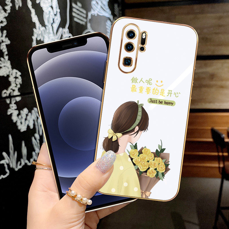 适用于华为P30Pro手机壳hwp30pr0直边电镀HUAWEI全包镜头防摔VOG-AL00硅胶软壳华伟p3Opor避风港p三十pro男女_虎窝淘