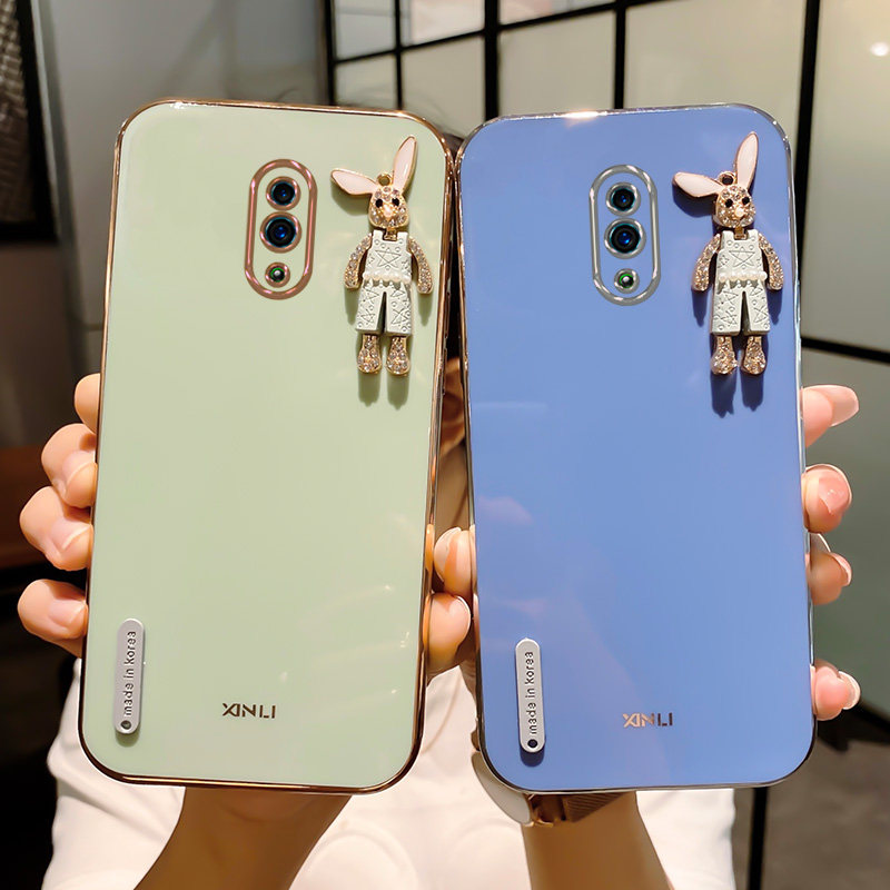 OPPOReno手机壳PCAM00电镀壳opop全包镜头防摔rone男女情侣闺蜜reon硅胶软壳保护套0p0p创意个性opoop水晶兔_虎窝淘