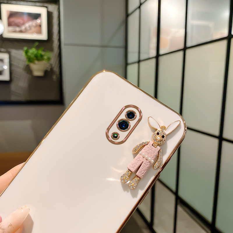 OPPOReno手机壳PCAM00电镀壳opop全包镜头防摔rone男女情侣闺蜜reon硅胶软壳保护套0p0p创意个性opoop水晶兔_虎窝淘