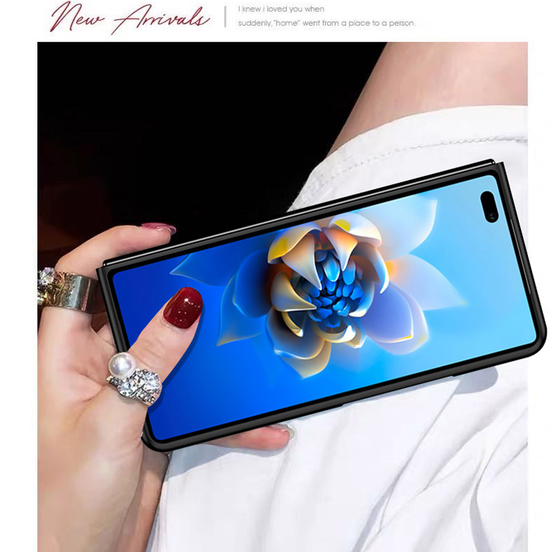 适用华为mateX2折叠屏手机壳真皮mate X2保护套典藏版x2新款折屏皮套前后盖全包防摔外壳男女款刺绣小熊可爱x_虎窝淘