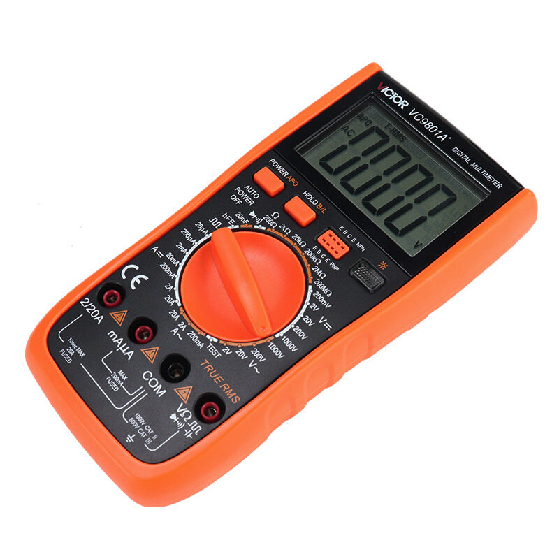 胜利高精度数字万用表防烧大电容万能表VC9801/2/4/06/07/08/05A+_虎窝淘