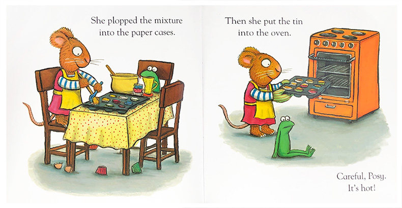 进口英文原版 Pip and Posy the scary monster波西和皮普大怪兽平装绘本名家Axel Scheffler儿童英语启蒙 ...