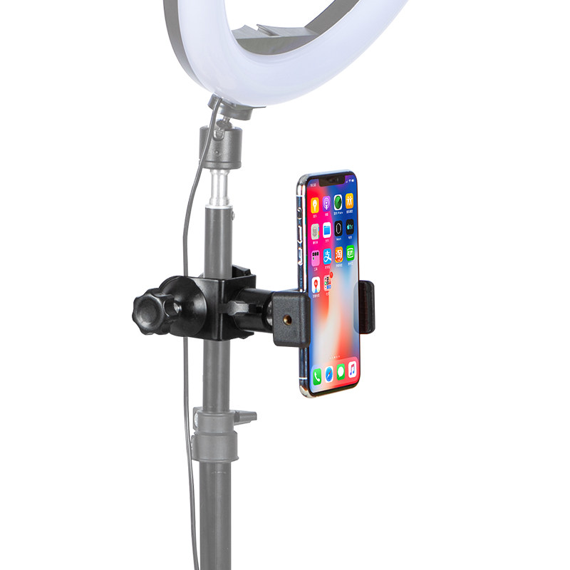 手机直播支架三脚架扩展多机位金属夹头配件户外万能通用多功能夹拍摄固定支撑架子骑手圆管车载拍照横杆支驾_虎窝淘