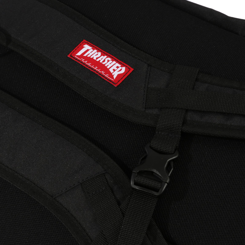 【THRASHER官方】JLP日版 FALME BACKPACK火焰logo标语双肩背包_虎窝淘