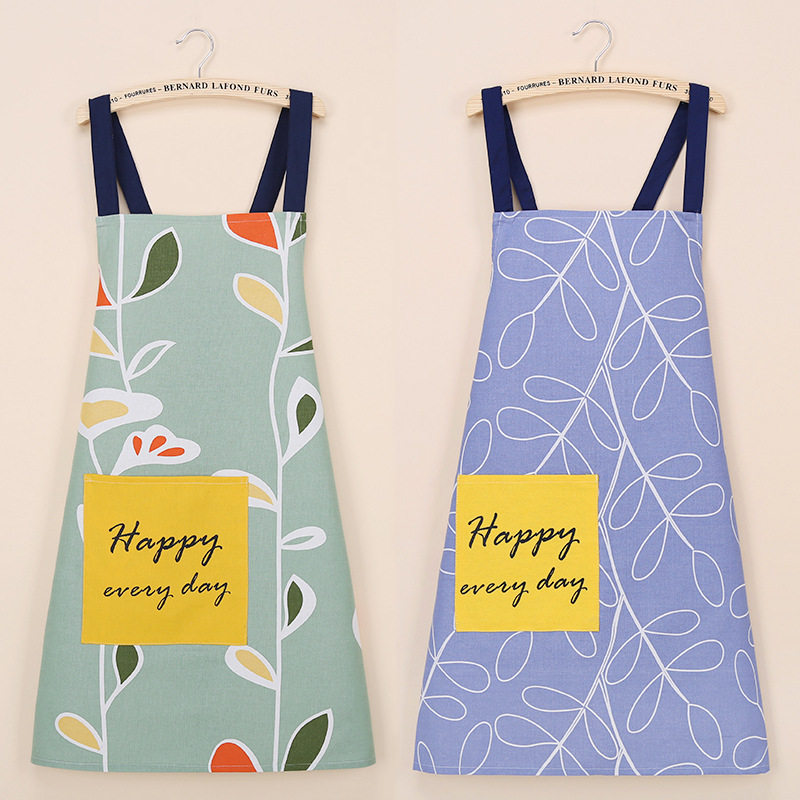 厨房家用围裙2023新款防水防油时尚高端韦裙围裙