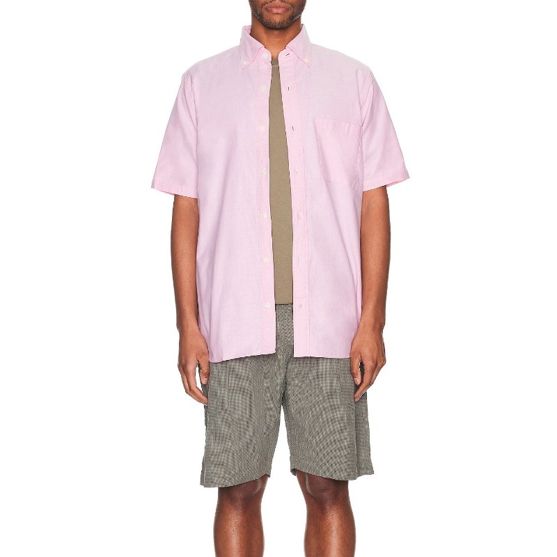 TS(S) Pastel Color Cotton Oxford Cloth B.d. Short Sleeve Shi_虎窝淘