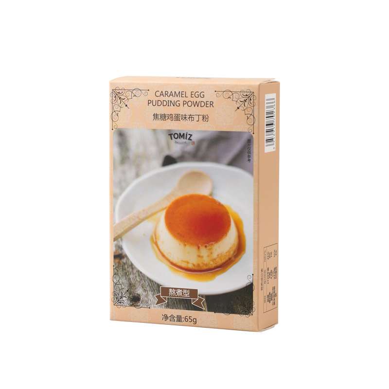 TOMIZ富泽商店焦糖鸡蛋味布丁粉65g家用自制布丁粉果冻粉_虎窝淘