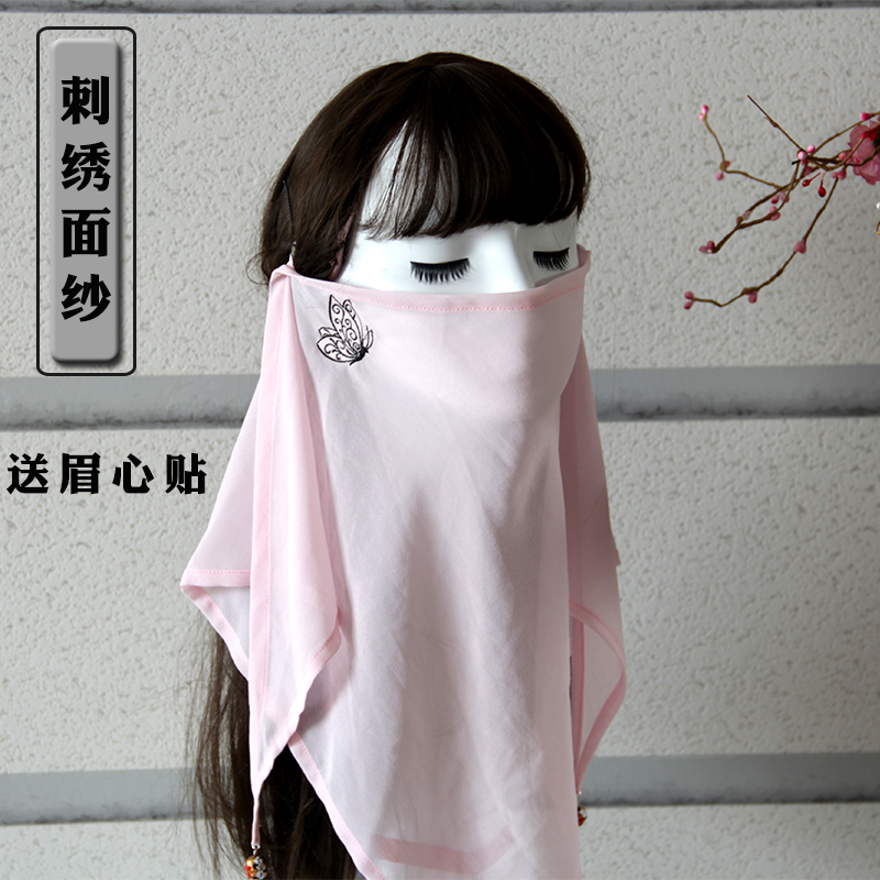 古风面纱侧脸,古风面纱头像,古风面纱素材_大山谷图库