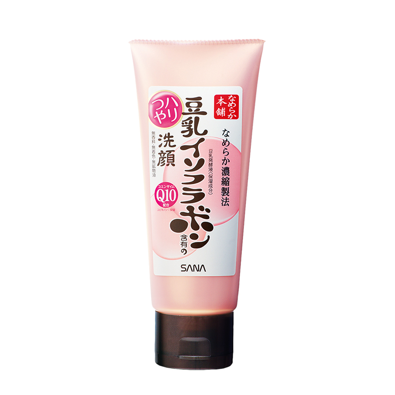 日本SANA莎娜豆乳辅酶Q10洗面奶女美肌清洁保湿卸妆洁面乳150g_虎窝淘