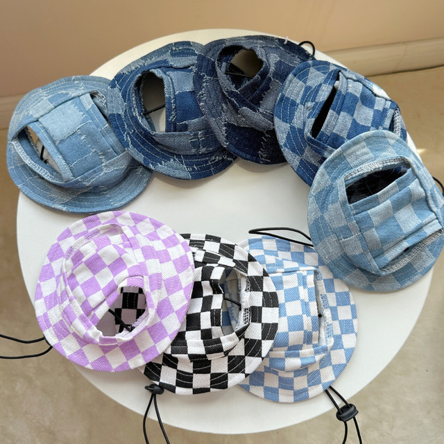 Cat summer sun protection hat Dewen cow leaking ear sun hat pet ...