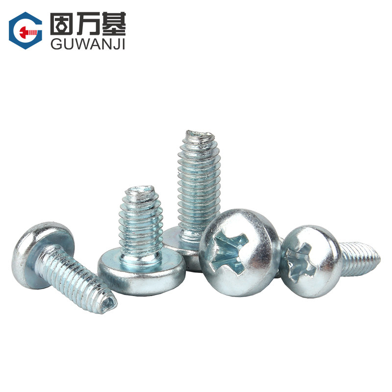 盘头三角牙螺丝自攻螺钉加硬十字槽圆头锁紧自攻机柜螺丝M3M4M5M6_虎窝淘