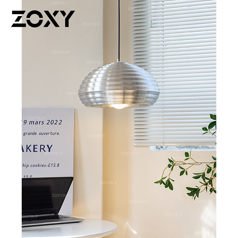 zoxy佐夕包豪斯吊灯北欧丹麦餐厅吧台圆桌中古银色岛台工作室灯_虎窝淘