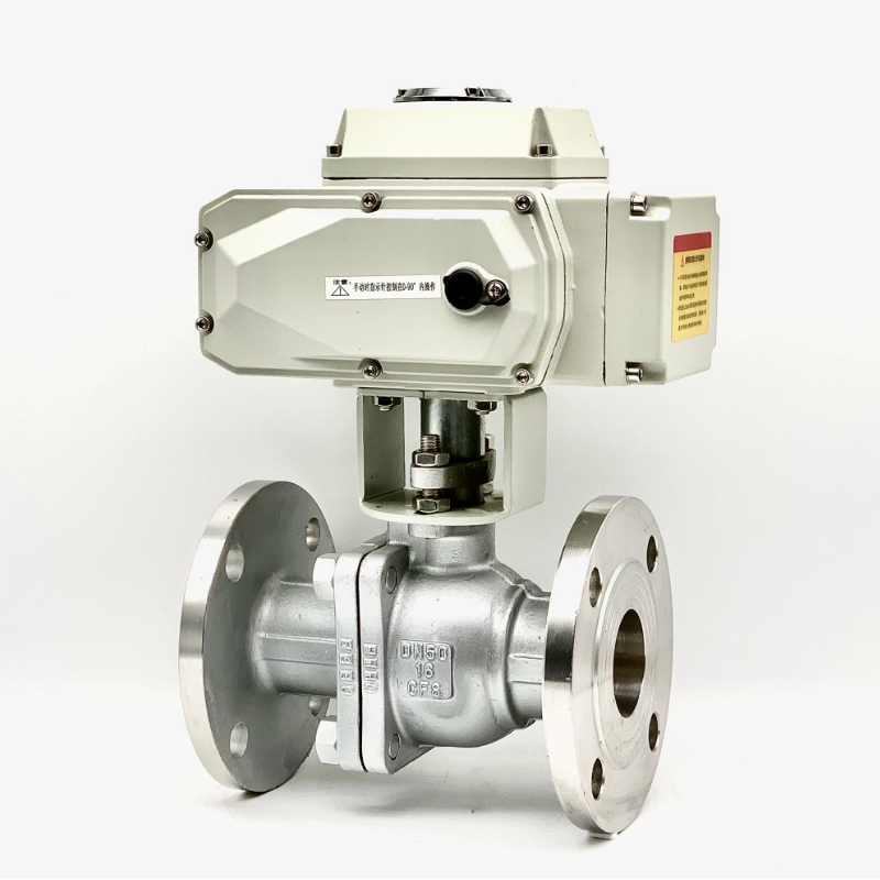 电动球阀Q941F-16P/C不锈钢铸钢法兰球阀耐高温腐蚀蒸汽切断阀_虎窝淘