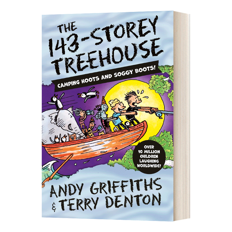 英文原版 The 143-Storey Treehouse 143层树屋小屁孩树屋历险桥梁书奇幻冒险青少年课外读物纽约时报畅销书进口英语书籍_虎窝淘