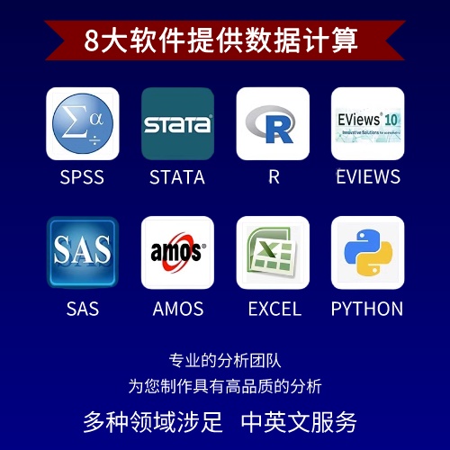 SPSS数据代分析服务eviews实证Stata问卷调查医学金融amos统计R做_虎窝淘