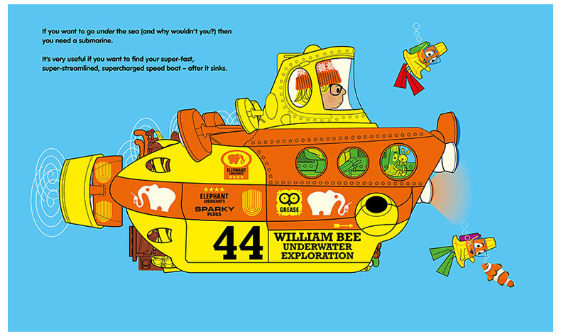 【现货】【WH】英文原版威廉的神奇车库合集William Bee’s Wonderful World of Things That Go!交通 ...