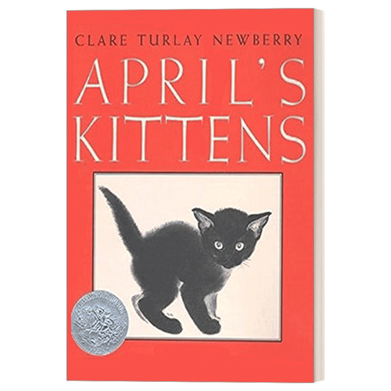 英文原版绘本 April's Kittens四月的小猫凯迪克银奖精装绘本英文版进口英语原版书籍_虎窝淘