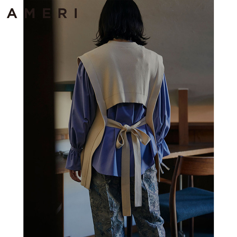 AMERI春UNDRESSED系列时尚宽松简约甜美衬衫背心上衣02120130220_虎窝淘