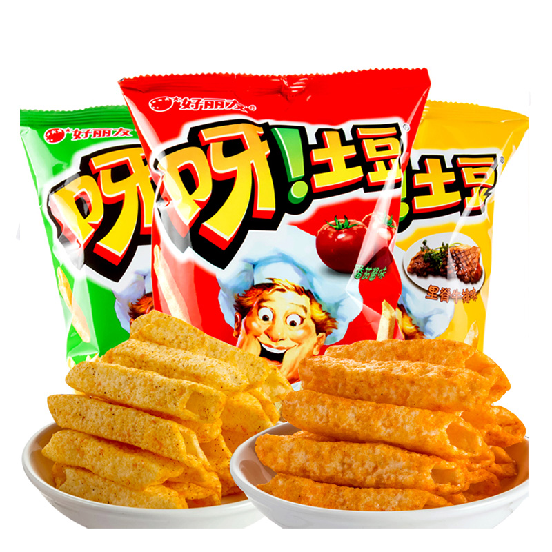 【9.9元撸】好丽友呀土豆共40gx4包