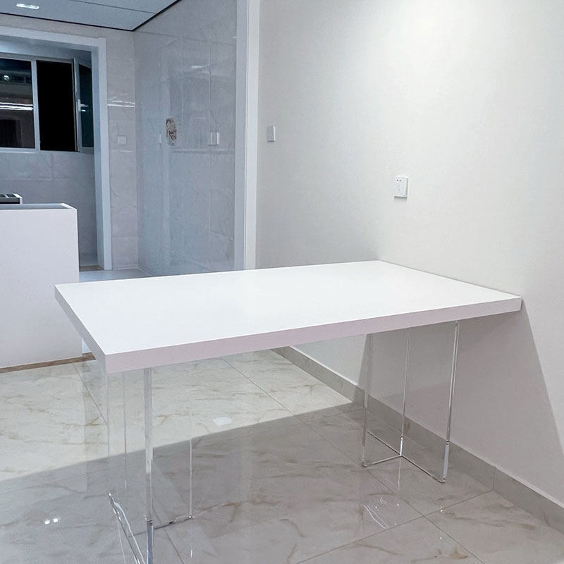 德利丰亚克力悬浮岩板餐桌现代简约桌子长方形透明意式轻奢饭桌_虎窝淘