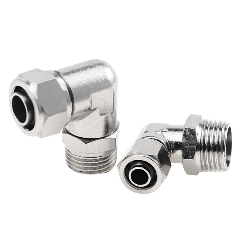 不锈钢气管快速气动接头PL4/6/8/10/12/14/16-M5/01/02/03/04G弯_虎窝淘