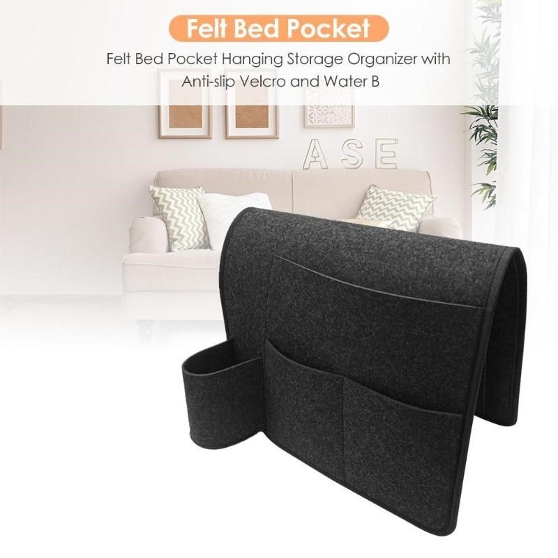 Felt Bed Sofa Pocket Bedside Storage Organizer Phone Hangin_虎窝淘