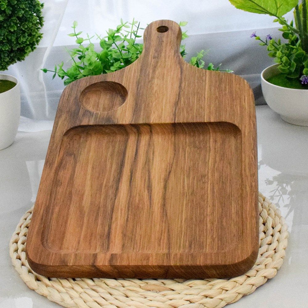 Fashion Wood Food Plate Black Walnut Chopping Blocks Kitche_虎窝淘