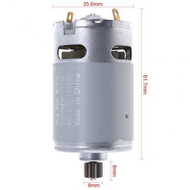 RS550 12V 16.8V 21V 25V 19500 RPM DC Motor with Single Speed_虎窝淘