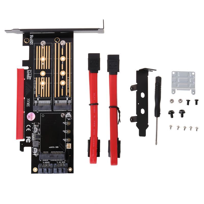 PCI-E 3.0 X16 to M.2 SSD PCIE to M2 Adapter Raiser M Key B K_虎窝淘