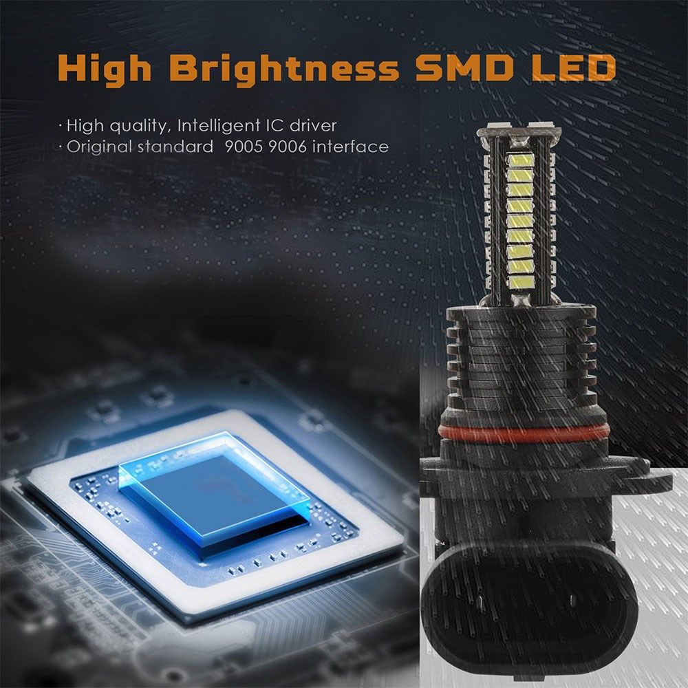 MINI 2Pcs H1 LED H7 H11 9005 9006 H4 5202 H10 Bulb Canbus C_虎窝淘