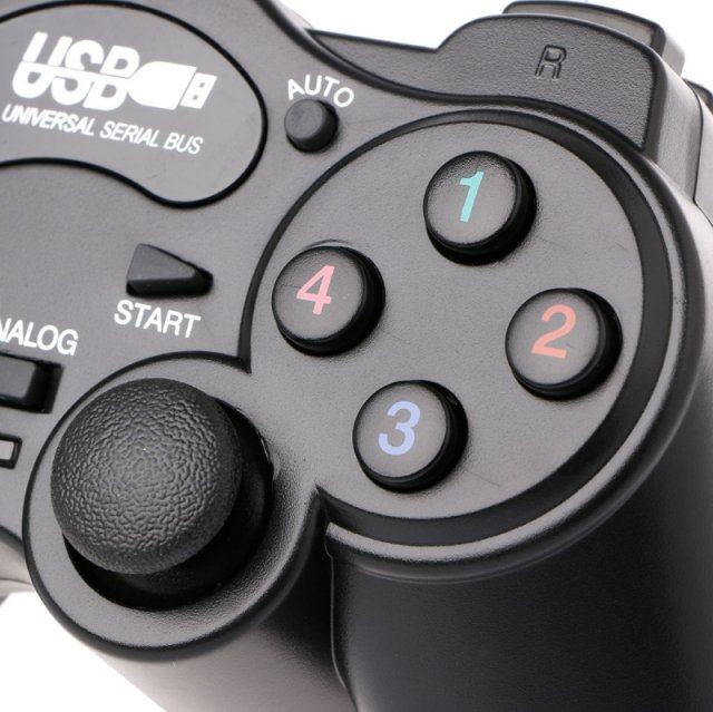 USB 2.0 Gamepad Gaming Joystick Wired Game Controller For PC_虎窝淘