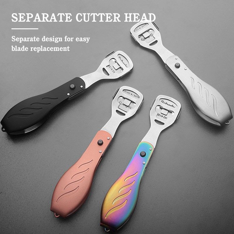 Foldable Stainless Callus Rasp File Shaver Foot Care Cuticle_虎窝淘