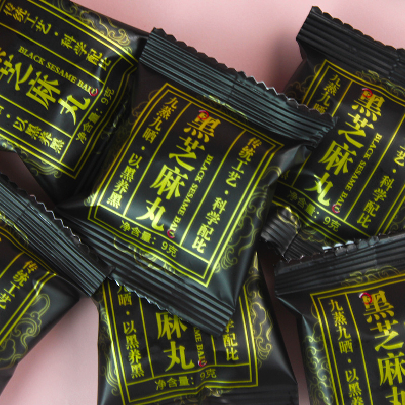 东鹤堂黑芝麻丸108g盒装正品九蒸九晒黑米黑豆组合代用养生丸子_虎窝淘