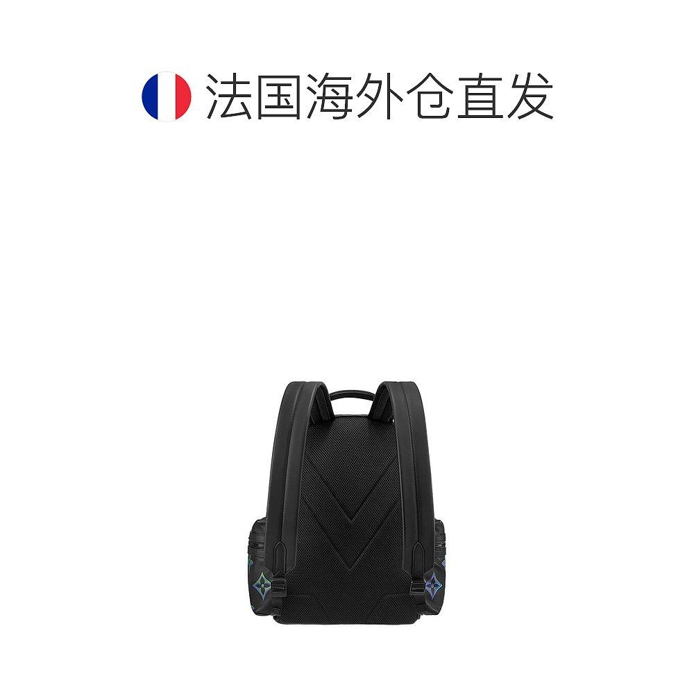 欧洲直邮LV/路易威登 23新款 Comet男士黑色字母炫彩牛皮双肩包_虎窝淘