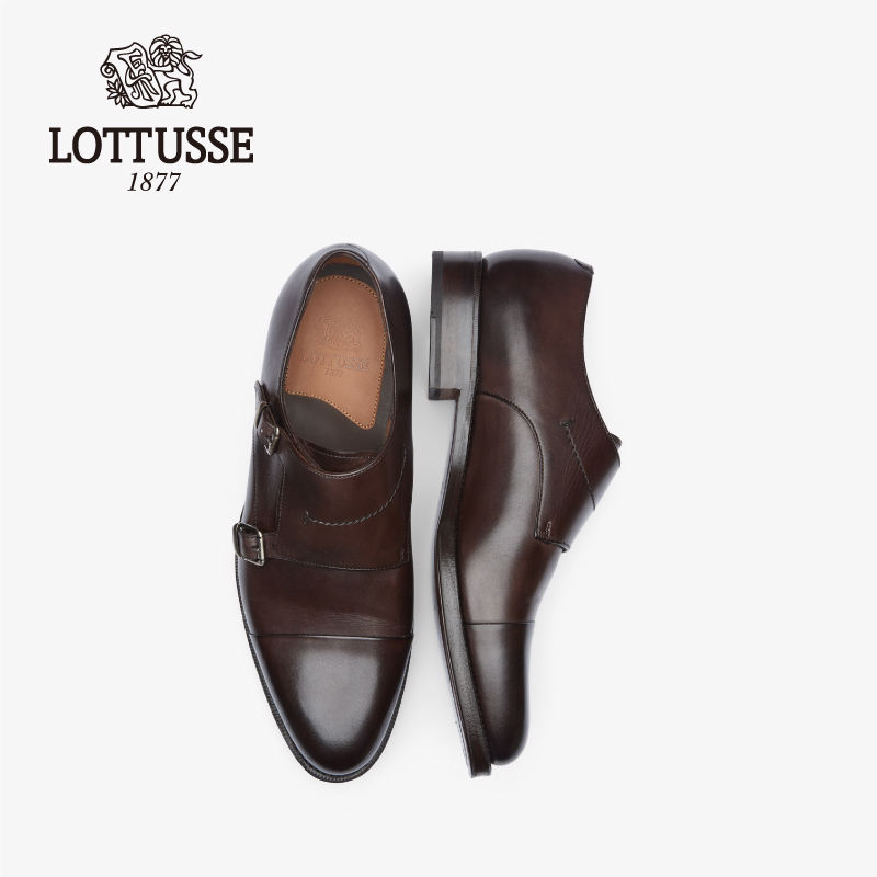 LOTTUSSE/乐途仕2023春款牛皮固特异手工男士孟克休闲僧侣鞋NOS款_虎窝淘