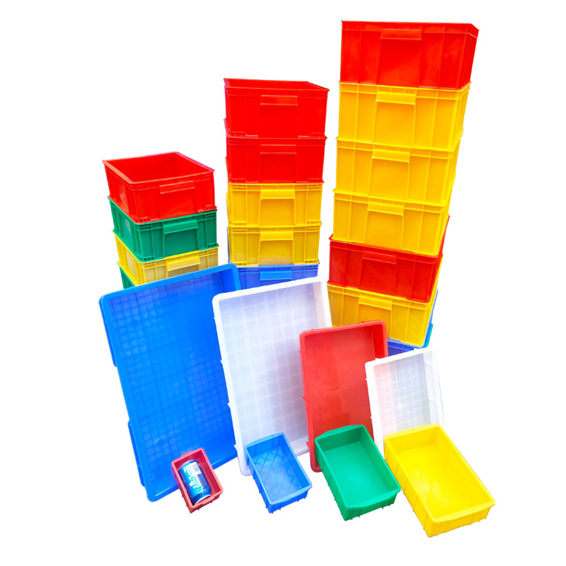 塑料周转箱加厚塑料盒子长方形零件收纳盒小号食品级加高物料胶框_虎窝淘