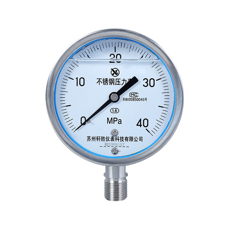 压力表YN100BF40MPa液压不锈钢H锈钢全不。压力表耐震抗震防腐_虎窝淘
