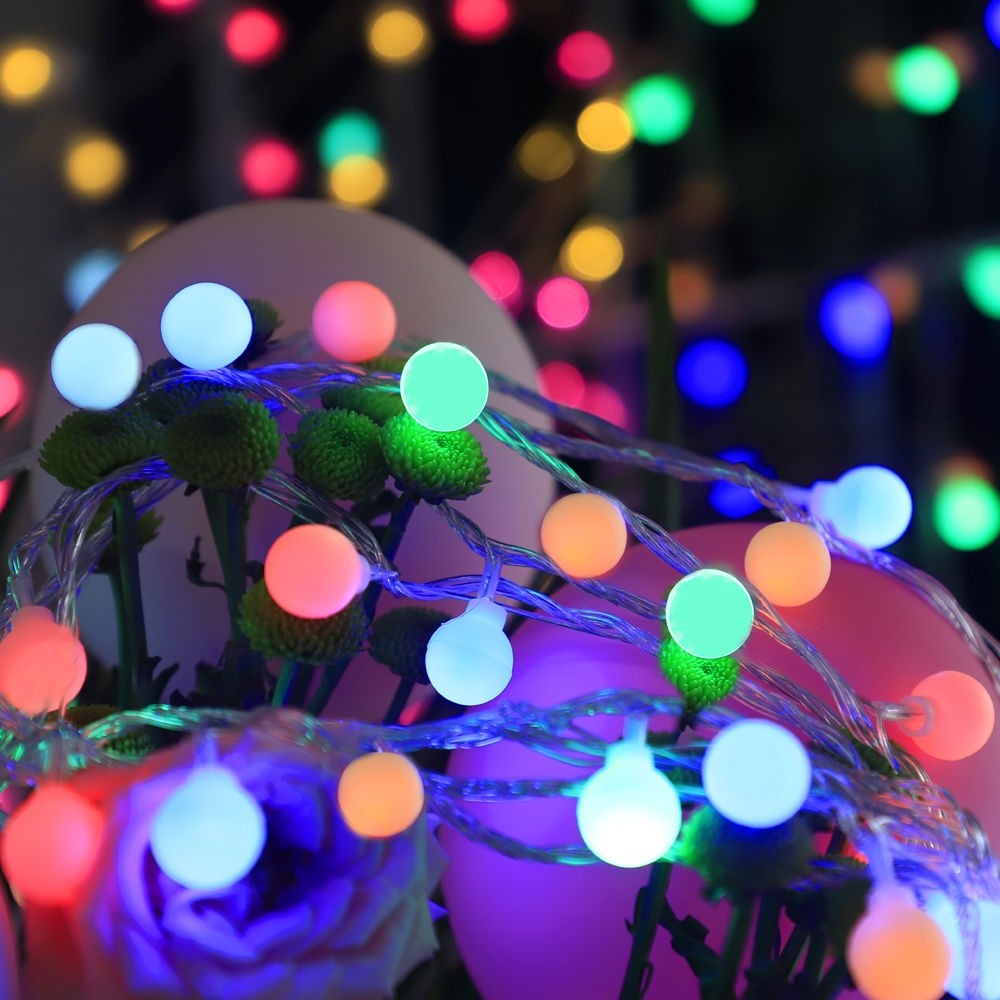 LED小彩灯闪灯串灯满天星星灯网红户外圆球灯泡圣诞节装饰霓虹灯_虎窝淘