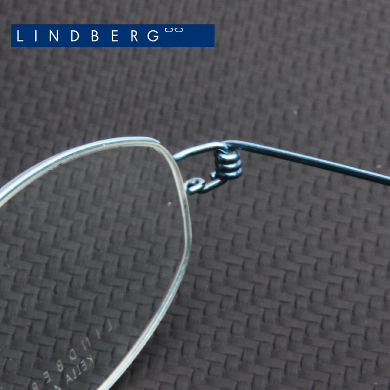 LINDBERG林德伯格眼镜框手工钛架无螺丝商务简约男女眼镜 KELLA_虎窝淘