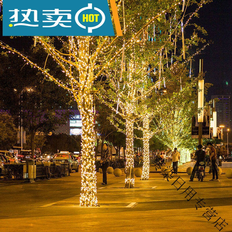 阿尤布led小彩灯闪灯串灯满过年春节布置新年圣诞节装饰星星灯暖_虎窝淘