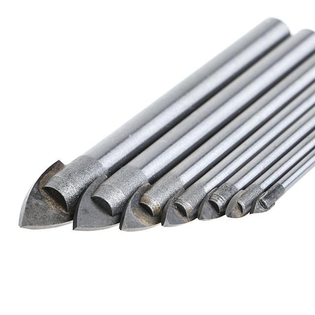 7 Pcs 3/4/5/6/8/10/12mm Triangle Tip Glass Drill Set Tile Ce_虎窝淘