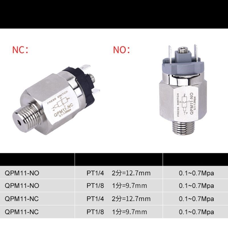 1/4'' Swtich Adjustable QPM11-NC/QPM11-NO Pressure Switch Wi_虎窝淘