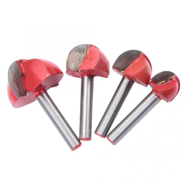 4pcs 6*16-6*32 Round Bottom Woodworking Milling Cutter Slot_虎窝淘