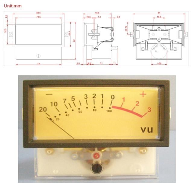 Vu Meter Stereo Audio Amplifier Board DB Sound Level Indica_虎窝淘