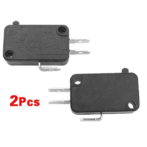 2 Pcs Electric 1NO 1NC Contacts Push Button Micro Switch Bla_虎窝淘