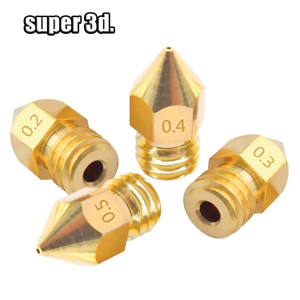 8pcs 3D Printer Nozzles MK8 Extruder Nozzle for 1.75/3.00mm_虎窝淘